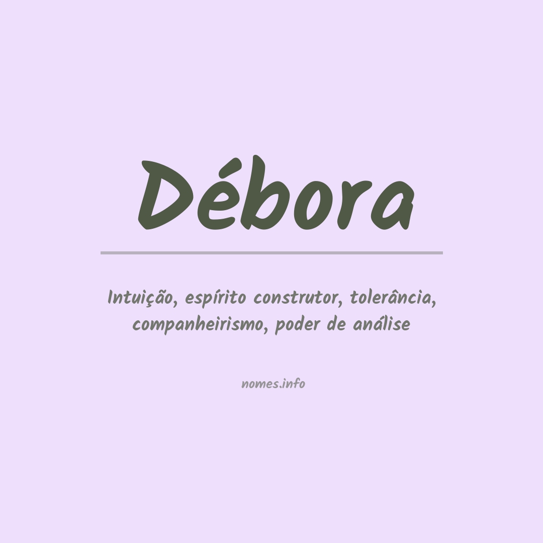 Significado do nome Débora