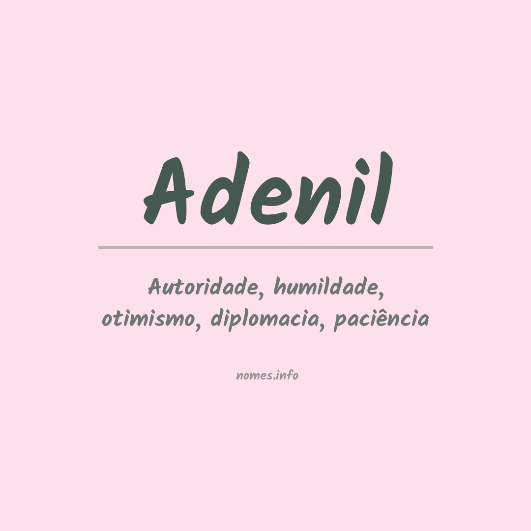 Significado do nome Adenil
