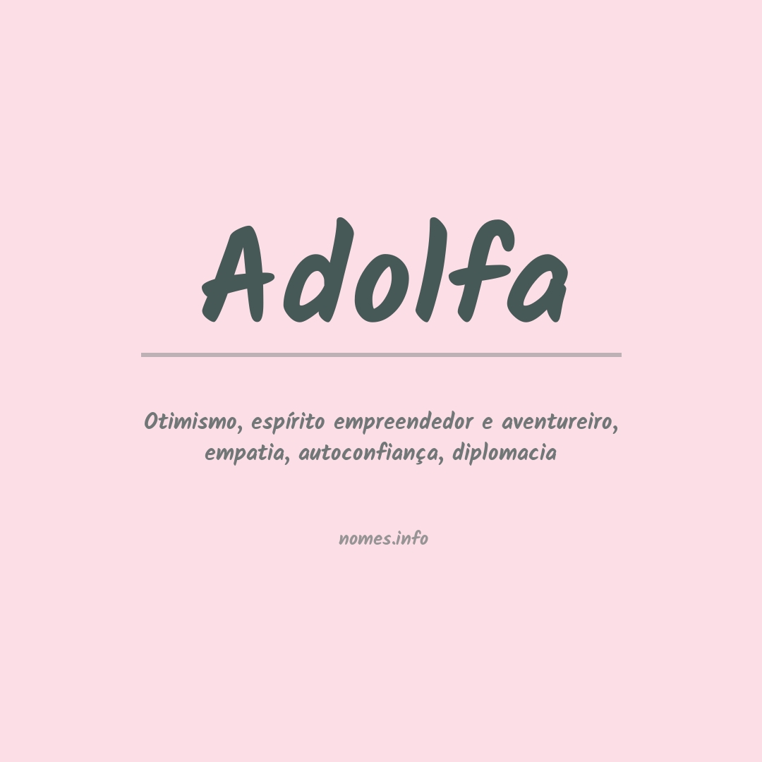 Significado do nome Adolfa