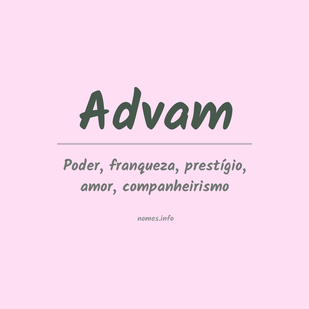 Significado do nome Advam