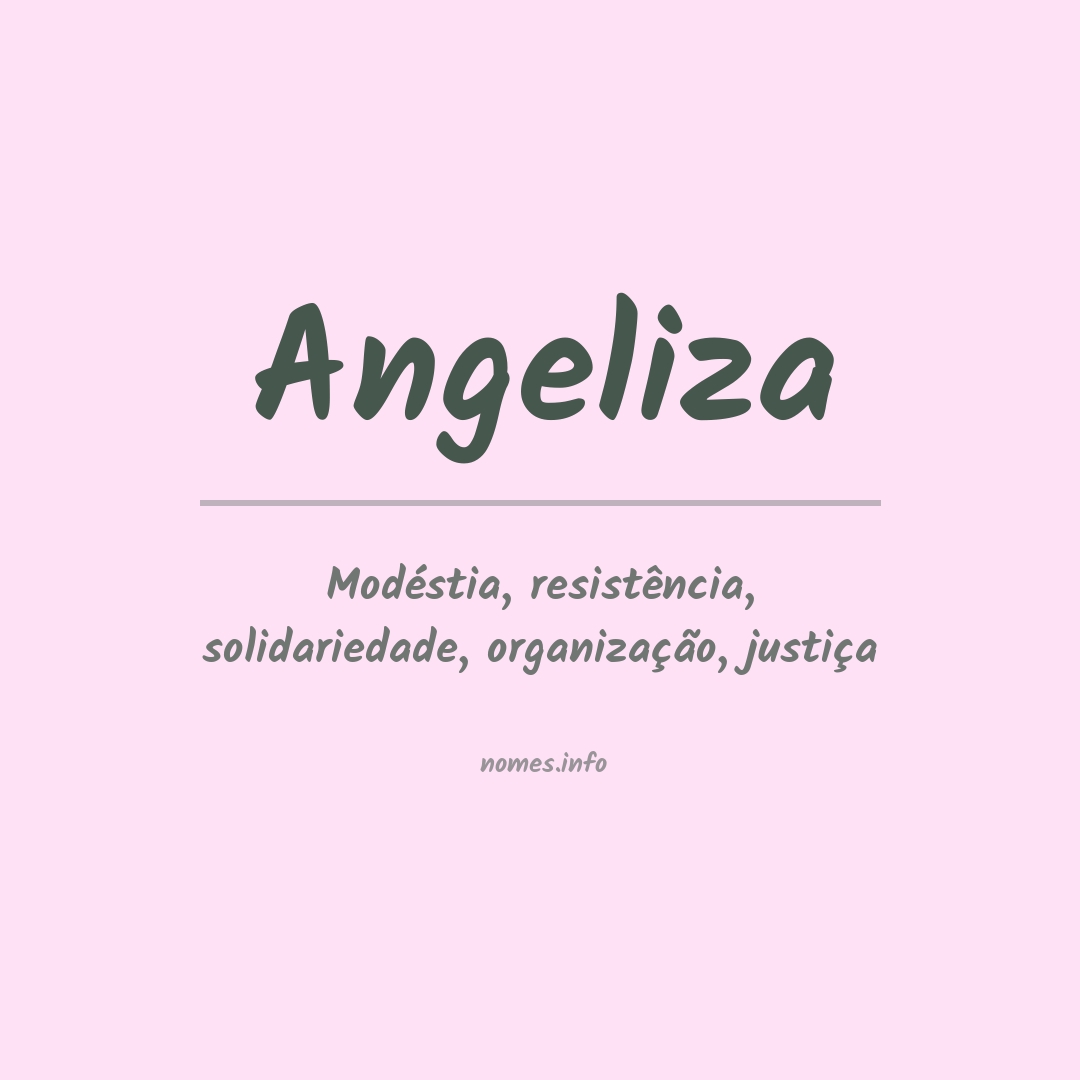 Significado do nome Angeliza