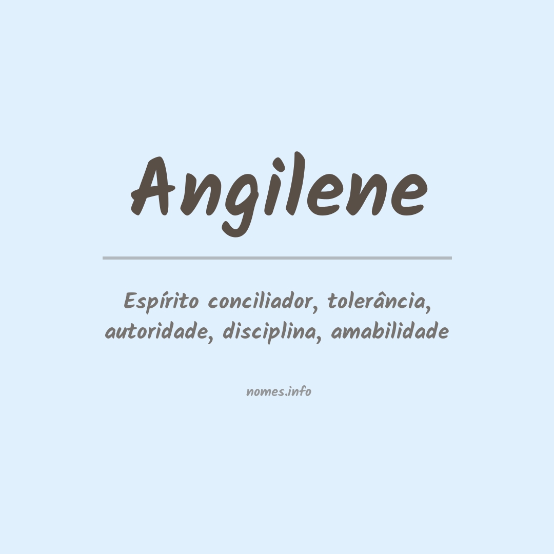 Significado do nome Angilene
