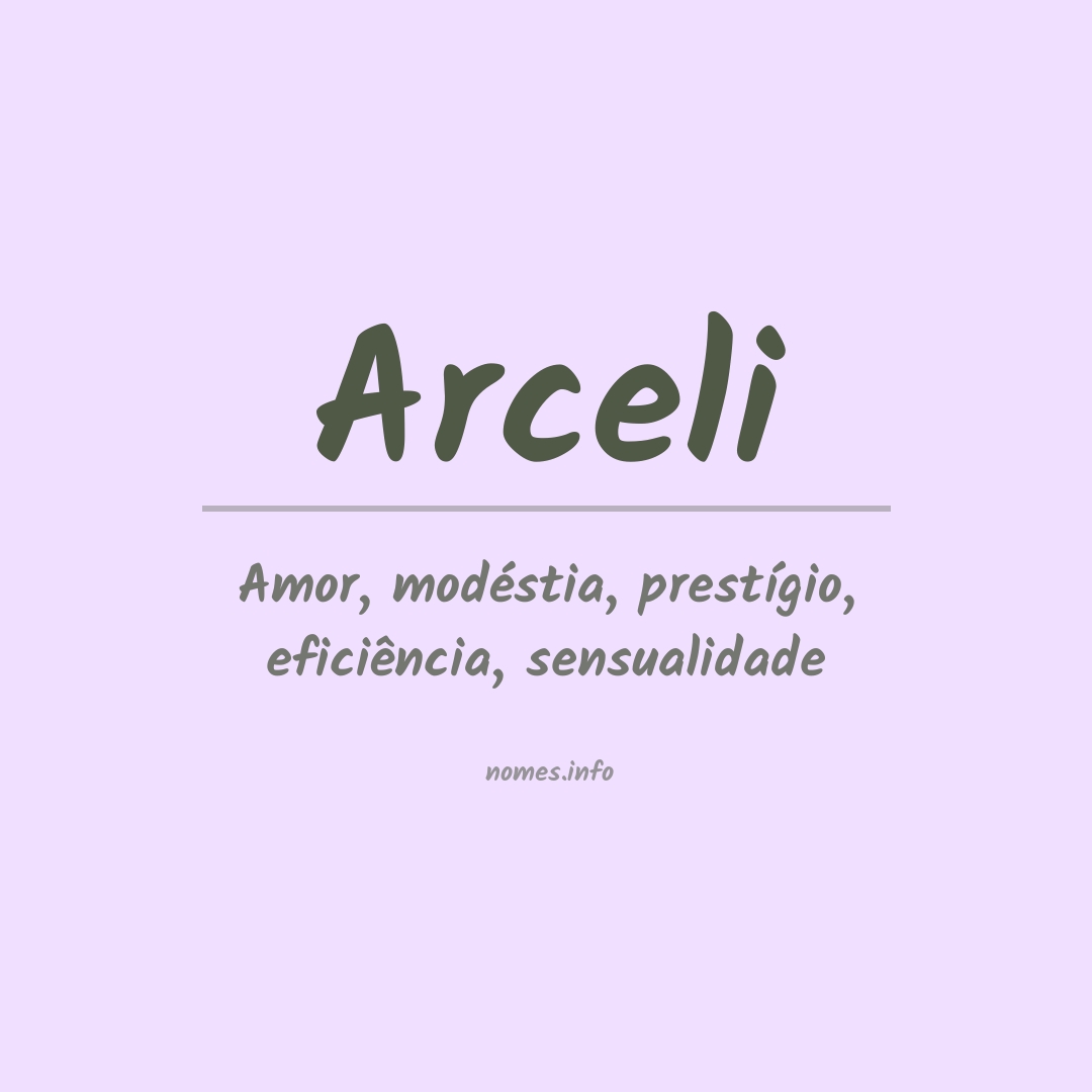 Significado do nome Arceli