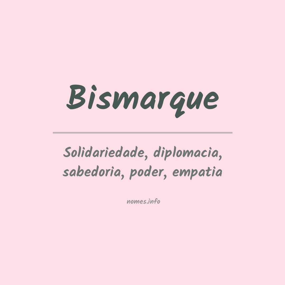 Significado do nome Bismarque