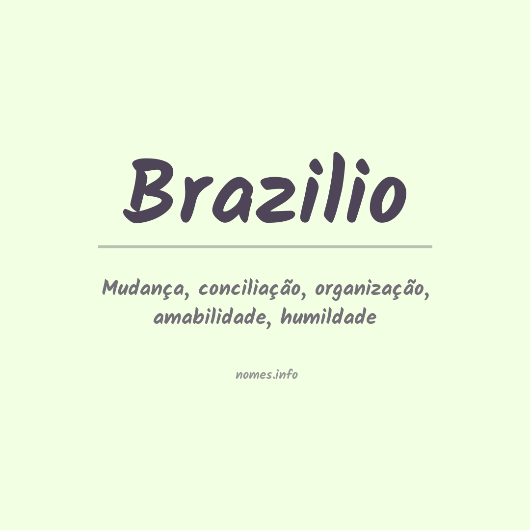 Significado do nome Brazilio