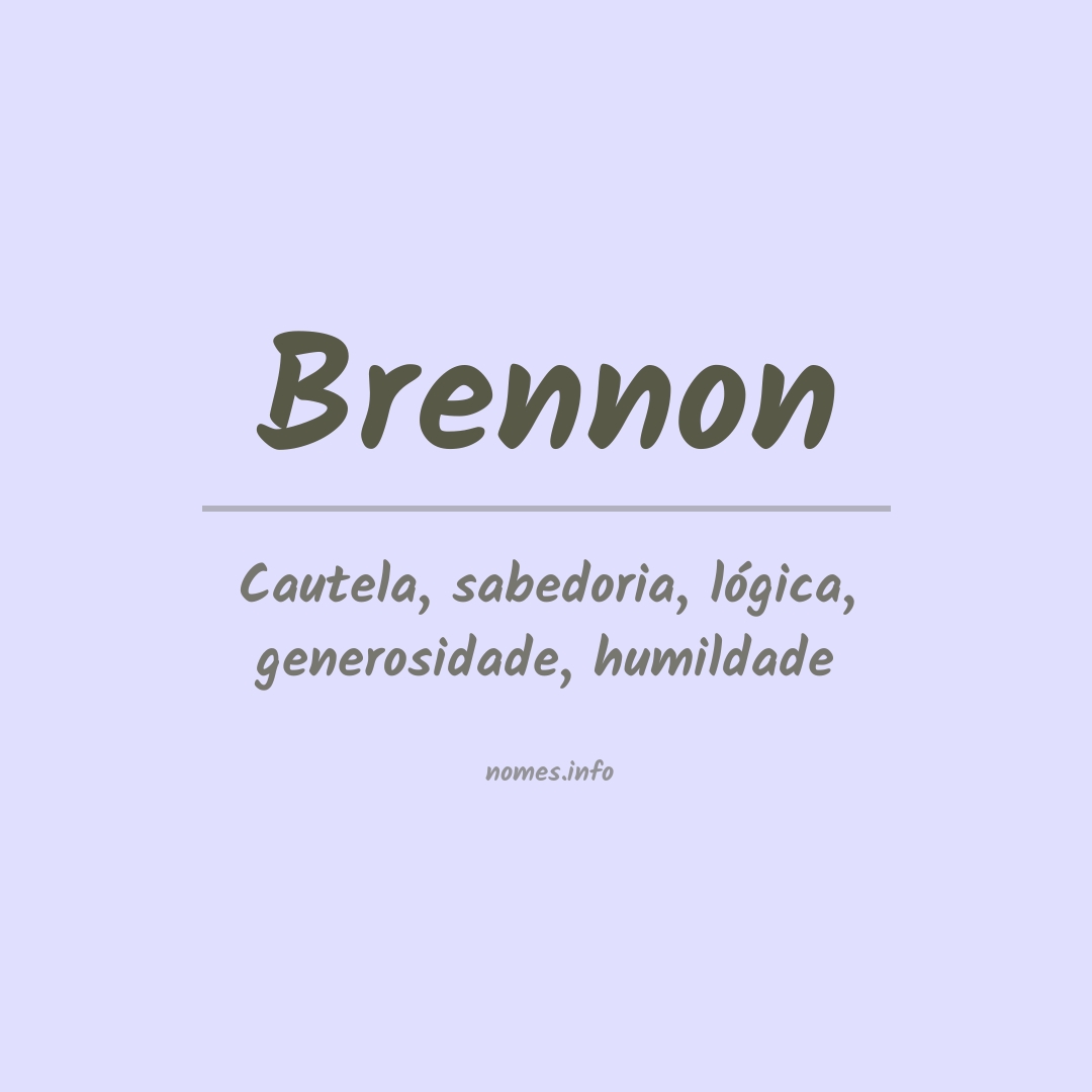 Significado do nome Brennon