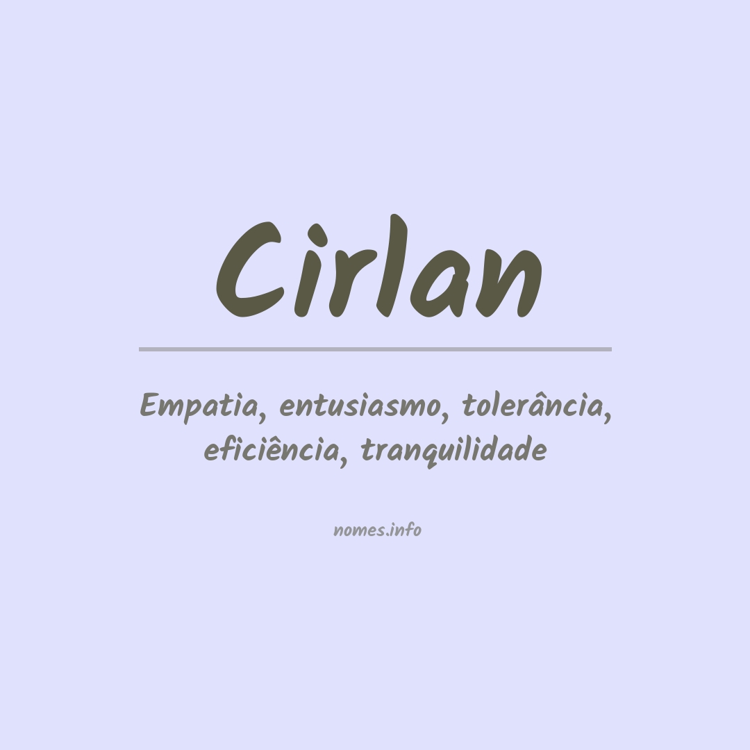 Significado do nome Cirlan