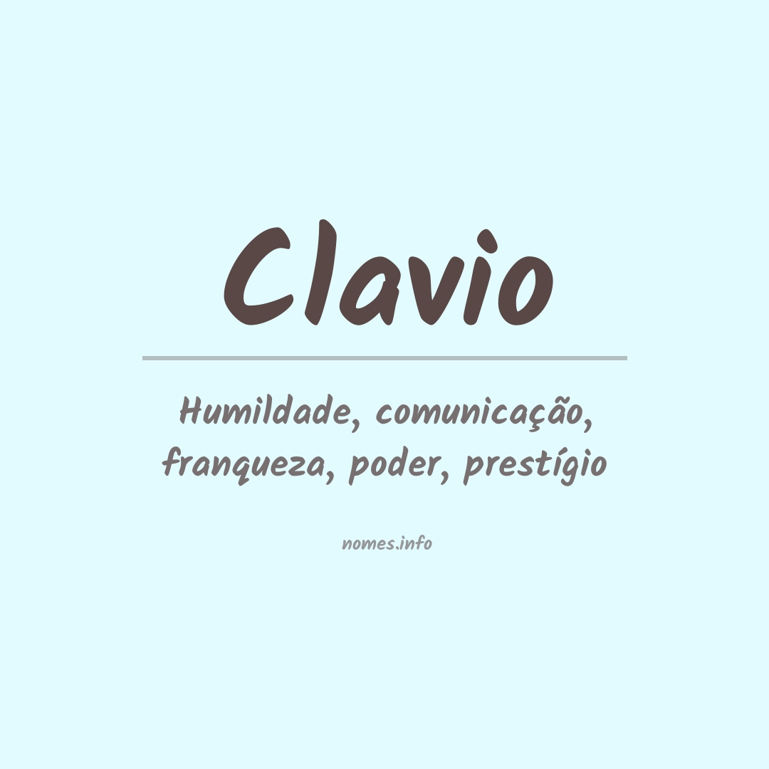 Significado do nome Clavio