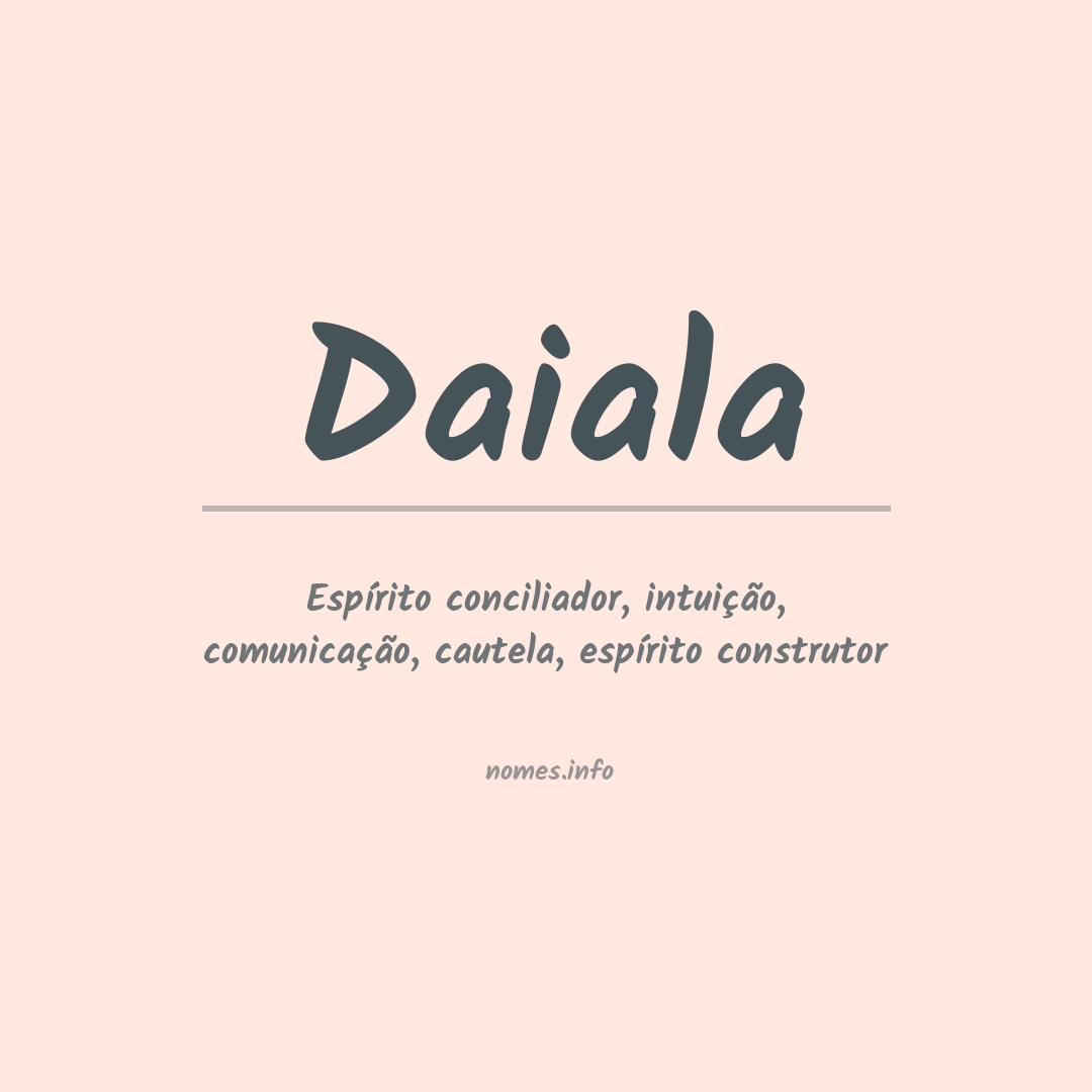Significado do nome Daiala