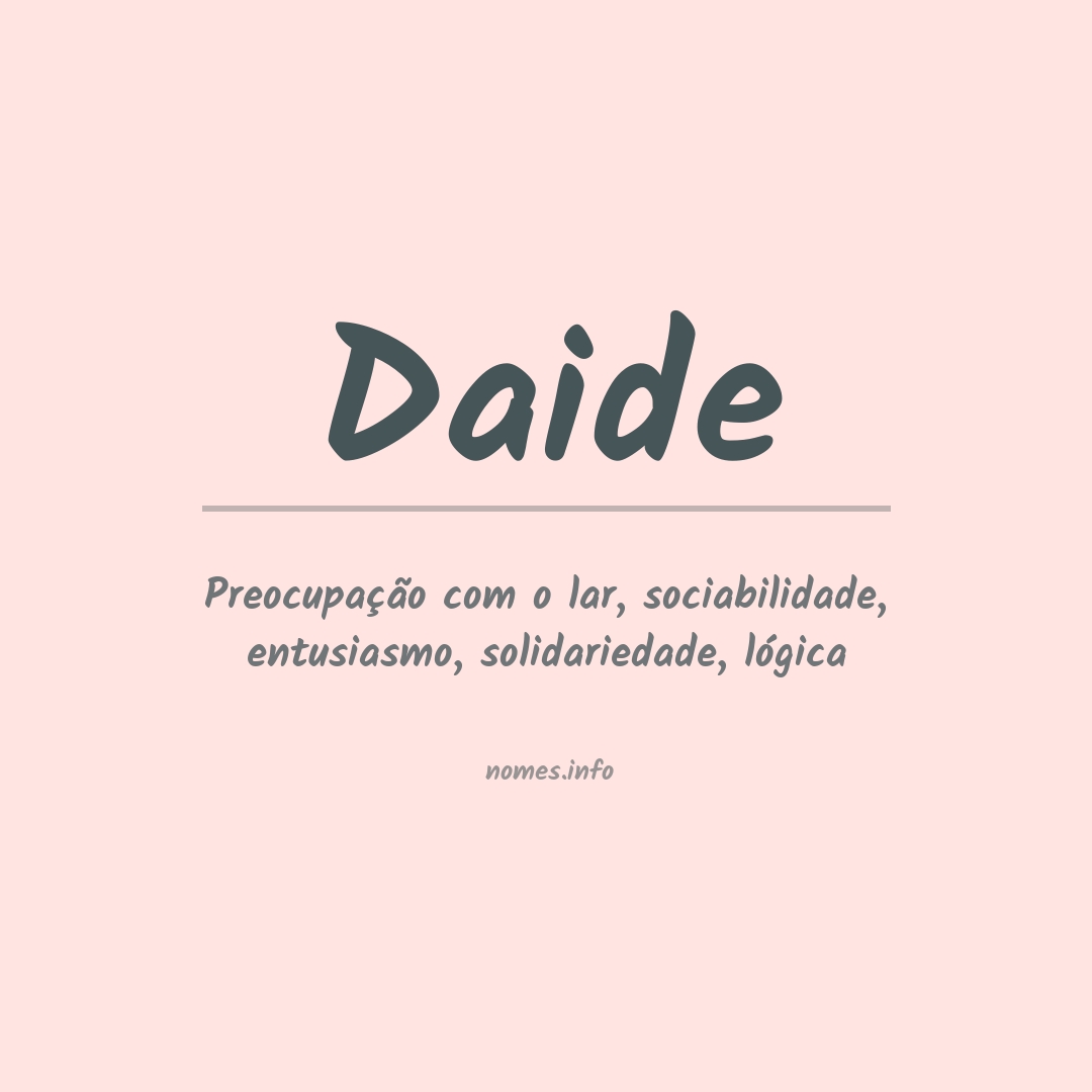 Significado do nome Daide
