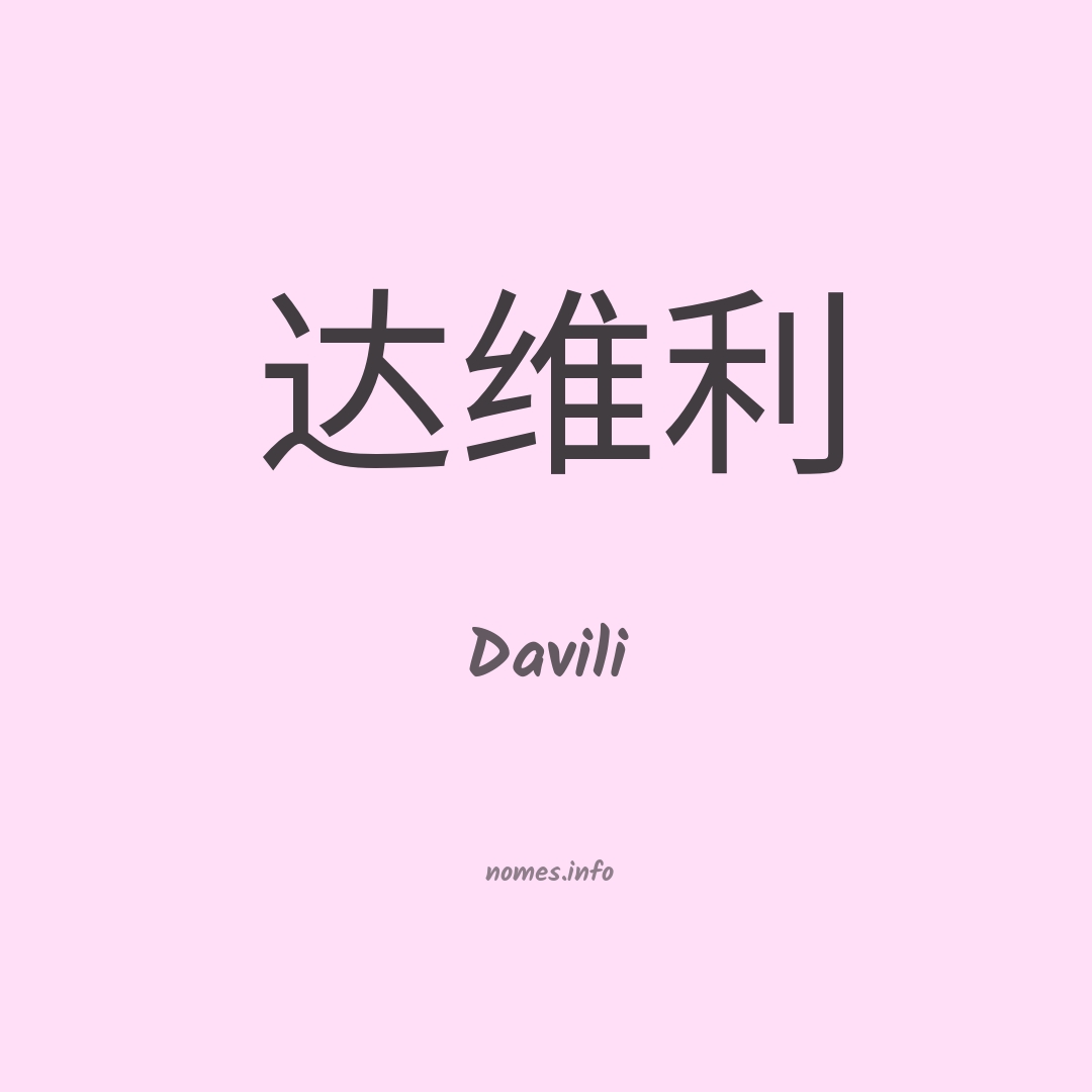 Significado do nome Davili