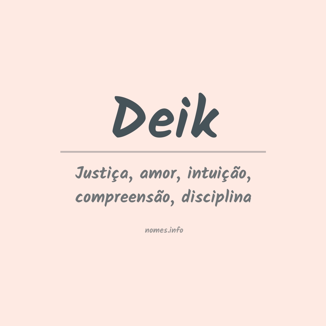 Significado do nome Deik
