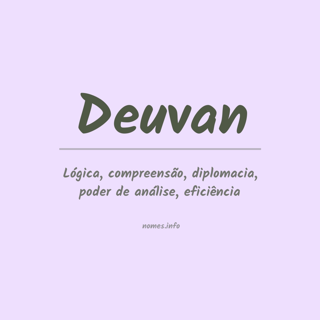 Significado do nome Deuvan