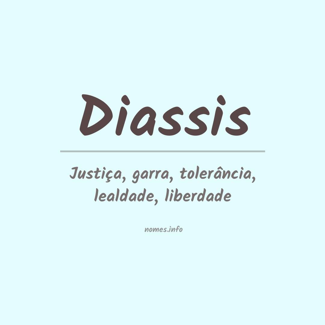Significado do nome Diassis