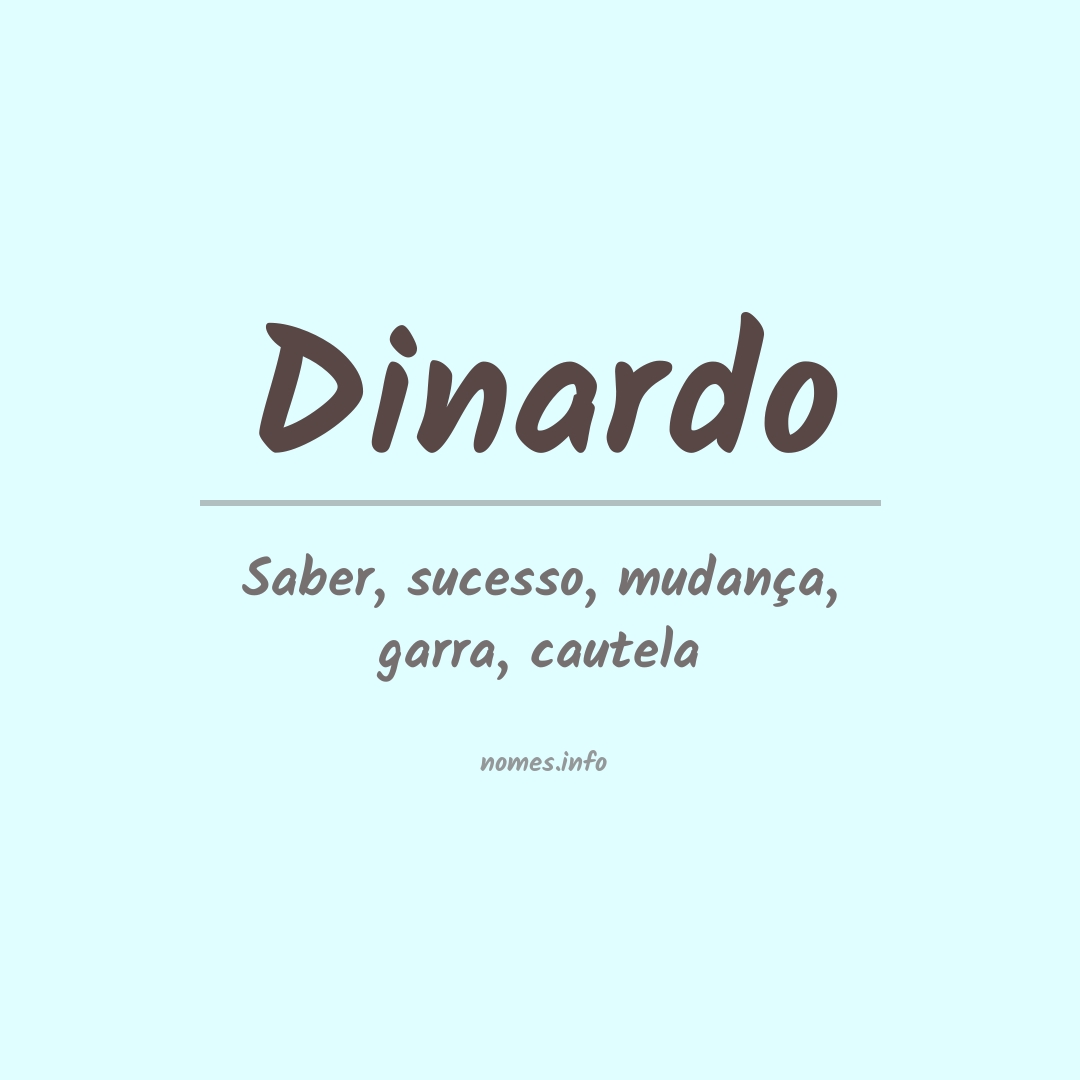 Significado do nome Dinardo