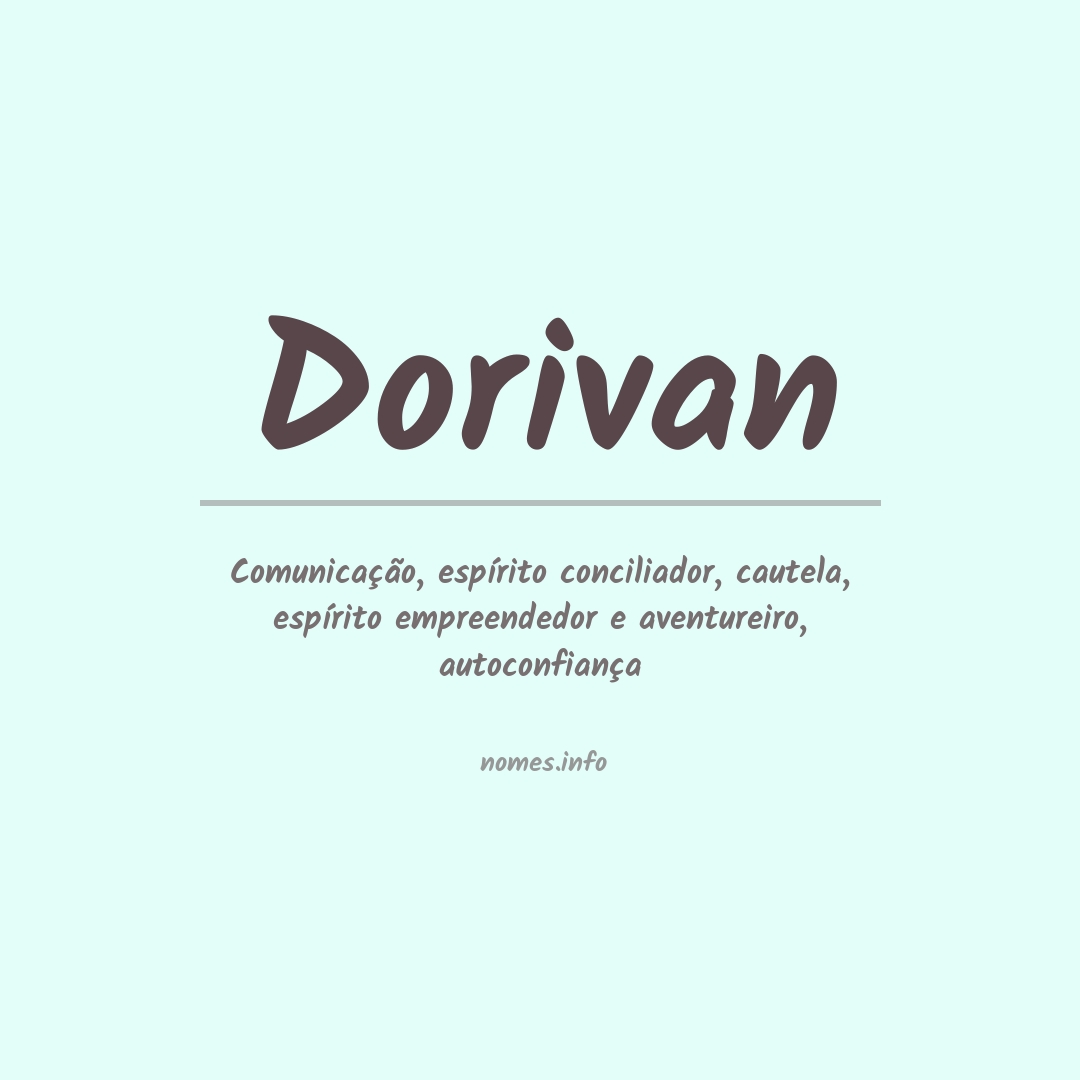 Significado do nome Dorivan