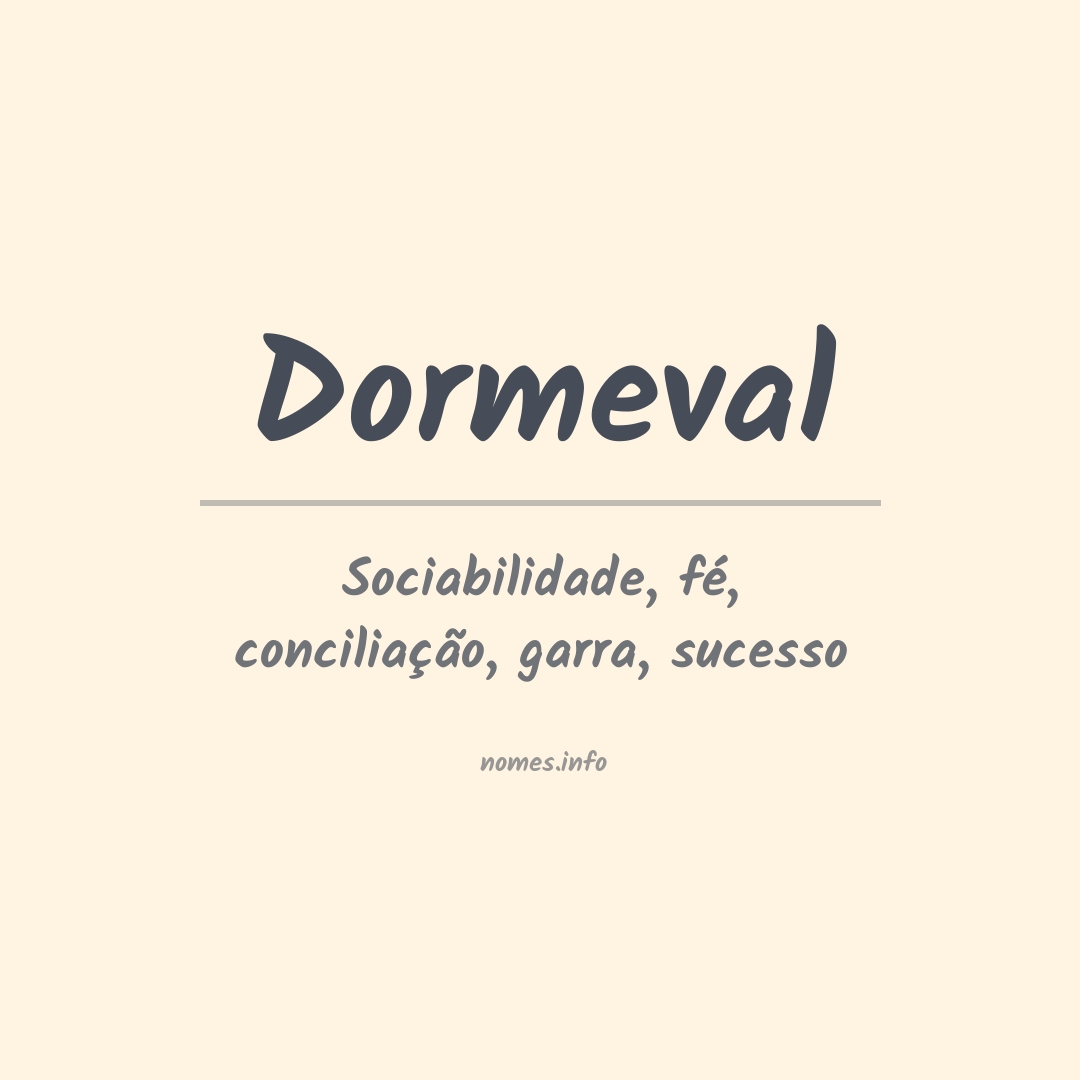 Significado do nome Dormeval