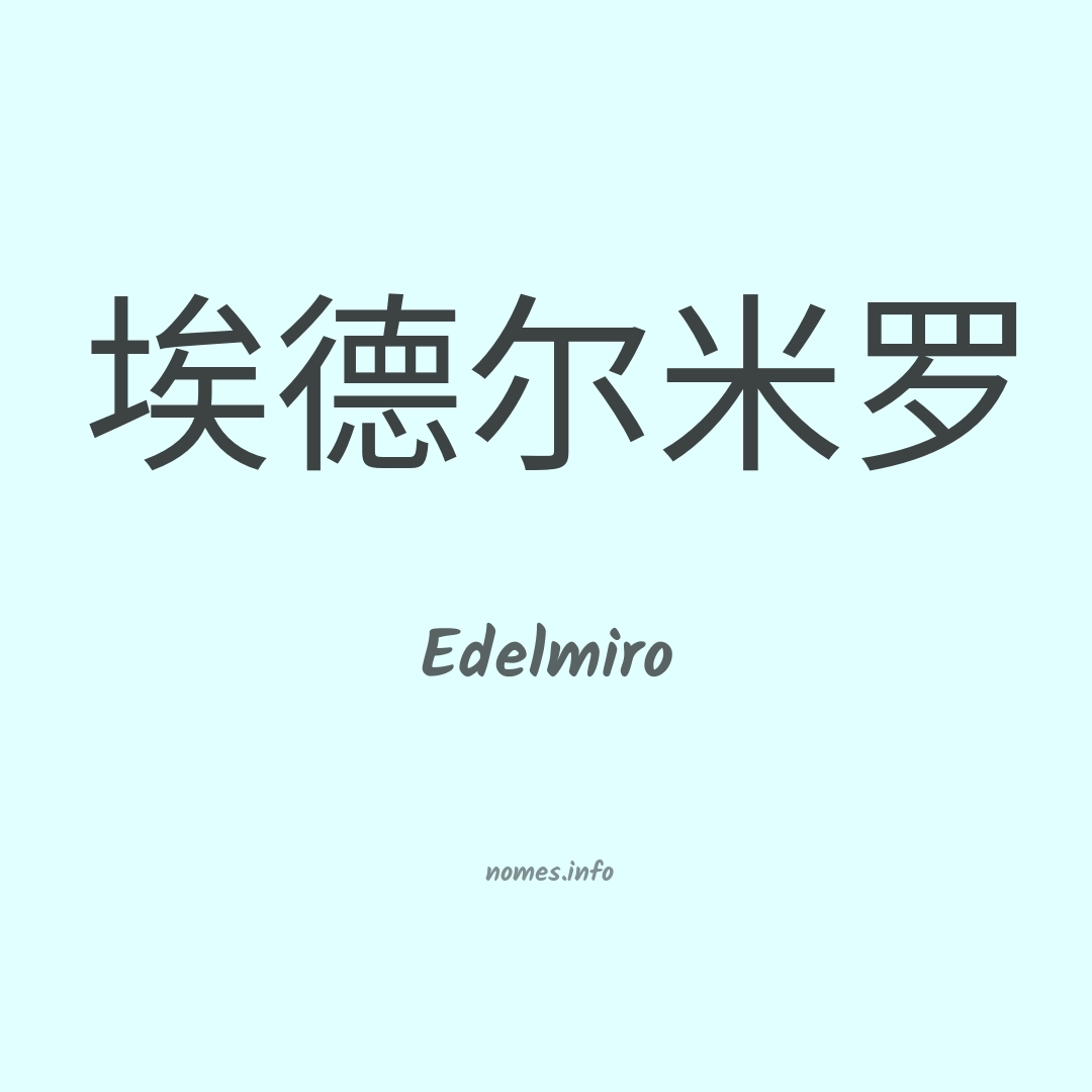 Significado do nome Edelmiro