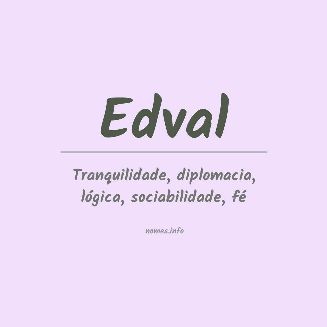 Significado do nome Edval