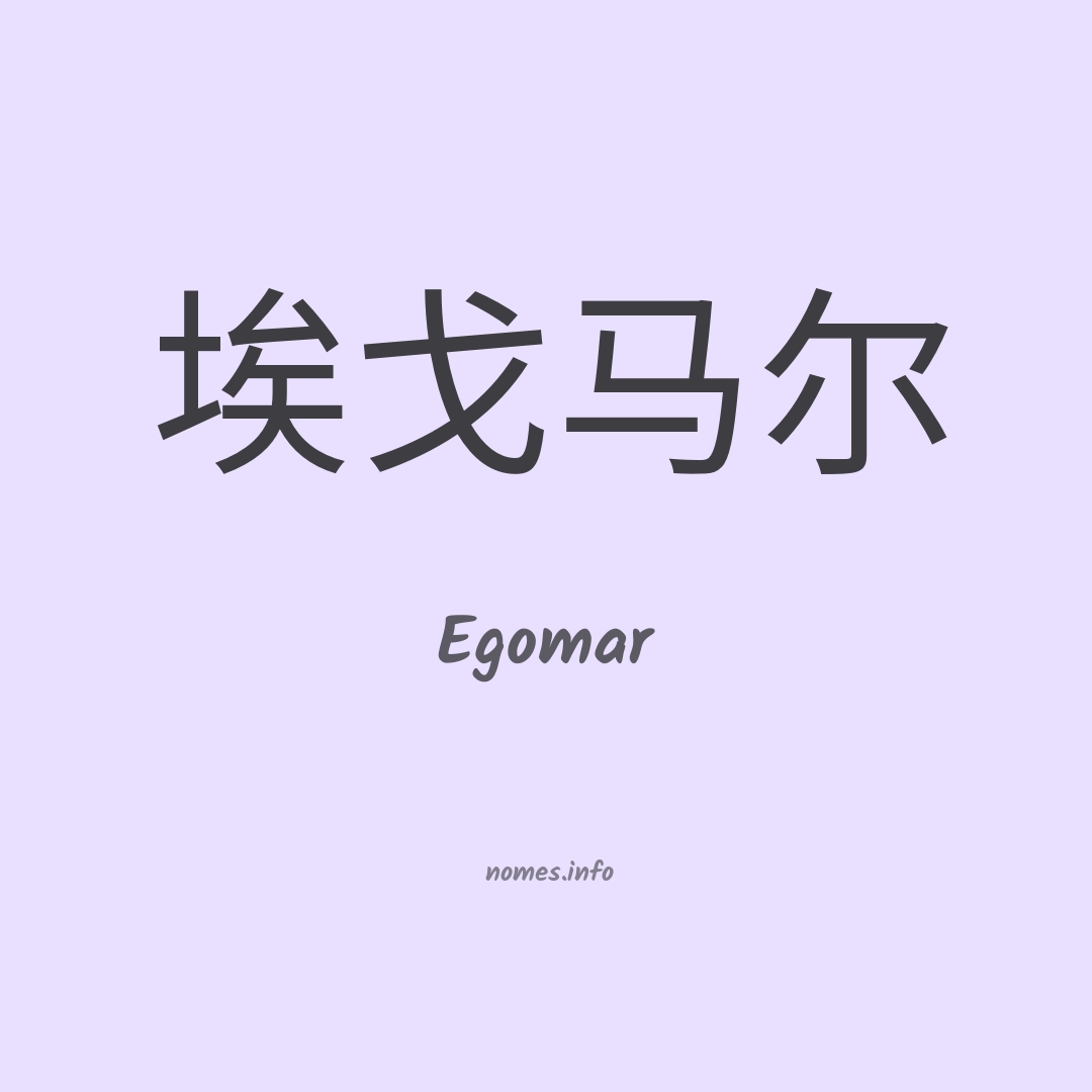Significado do nome Egomar