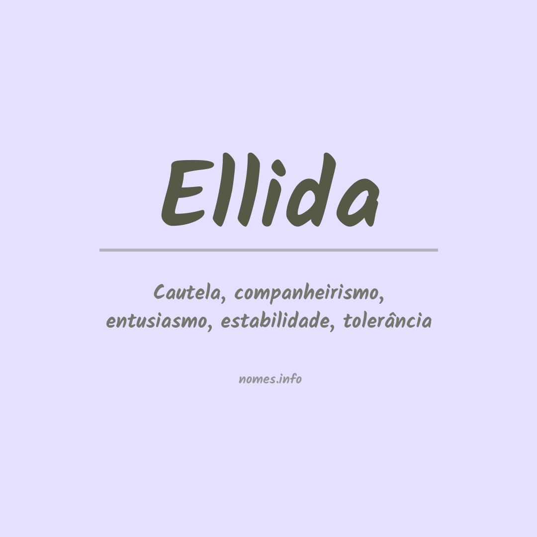 Significado do nome Ellida