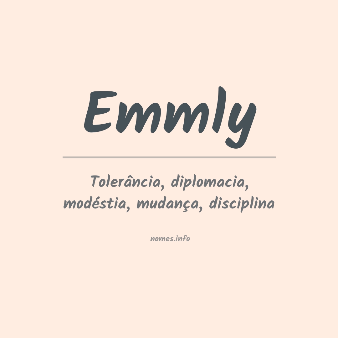 Significado do nome Emmly