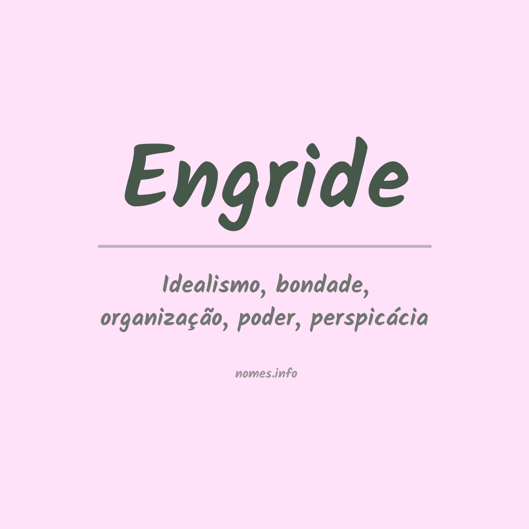 Significado do nome Engride