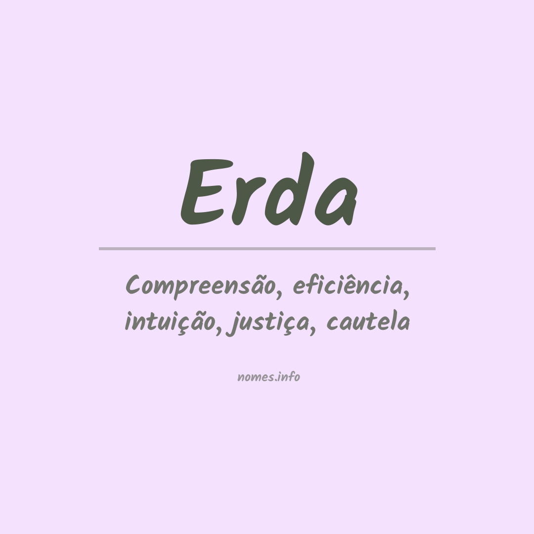 Significado do nome Erda