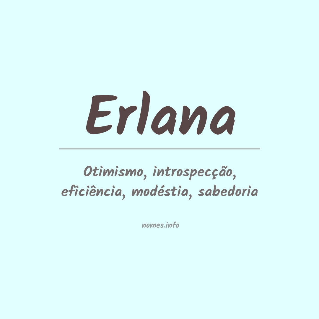 Significado do nome Erlana