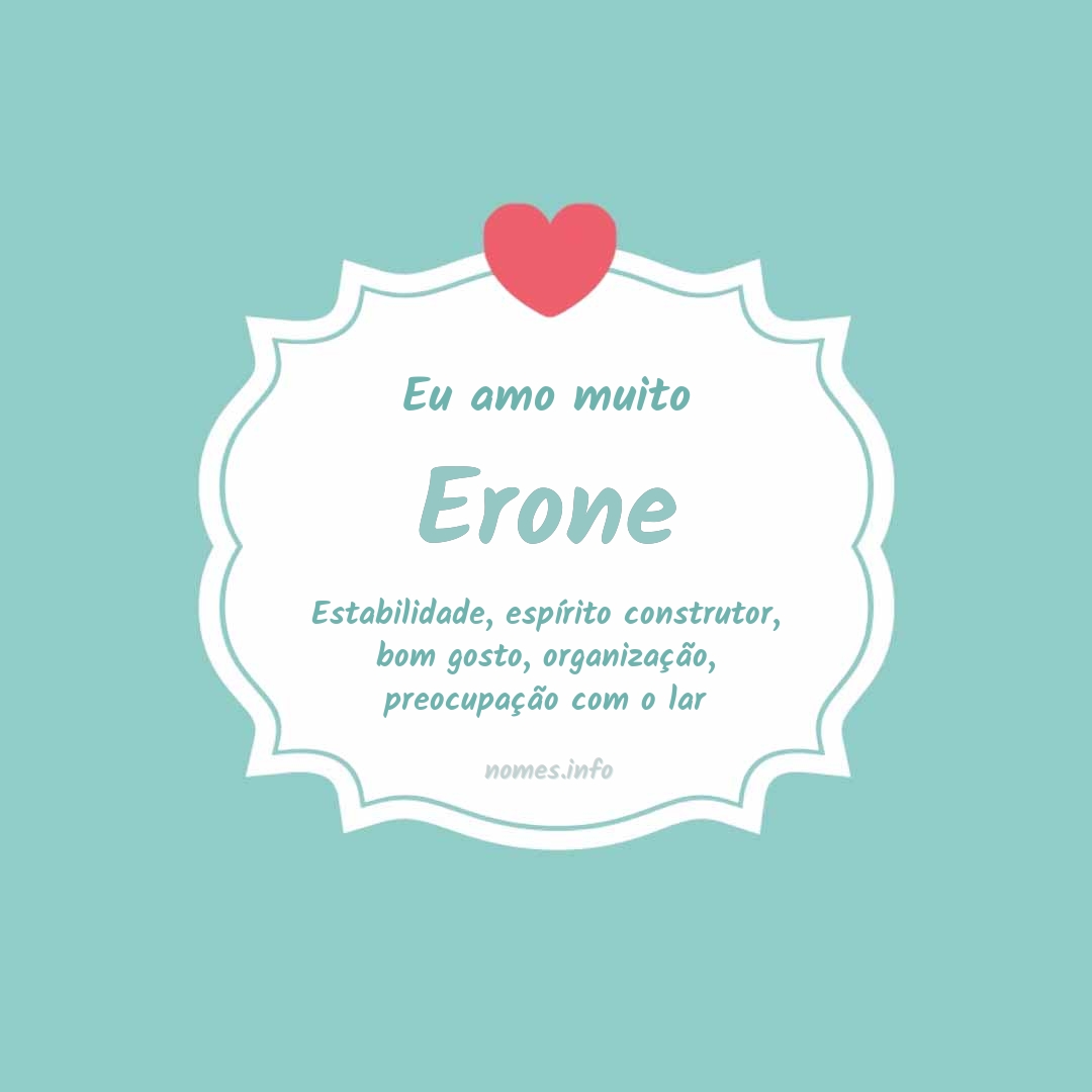 Significado do nome Erone