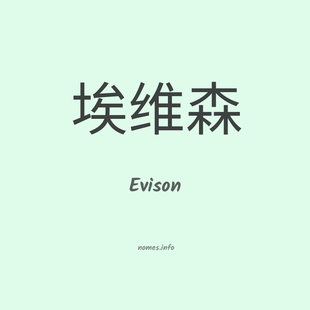 Significado do nome Evison