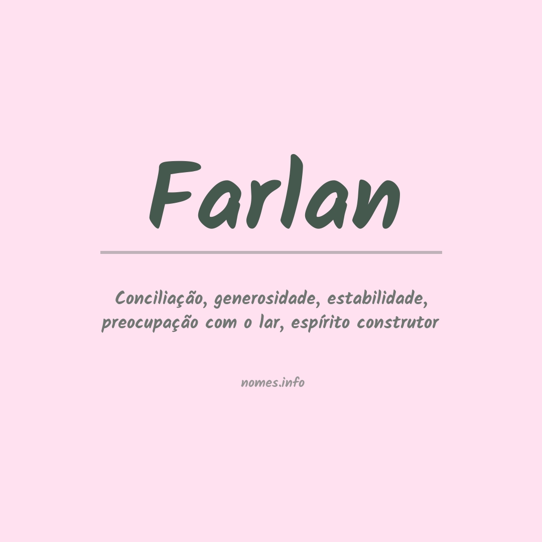 Significado do nome Farlan