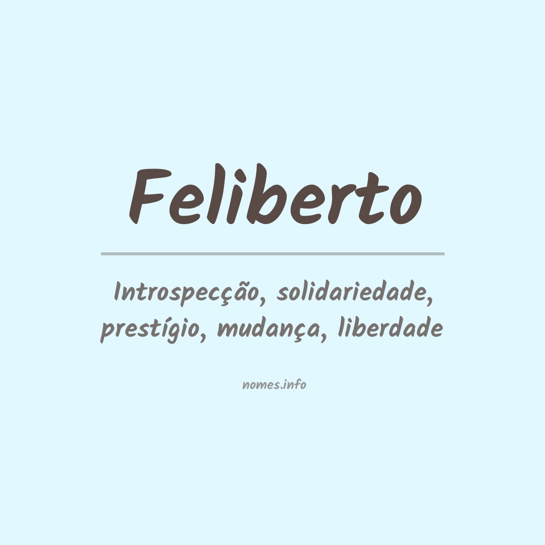 Significado do nome Feliberto