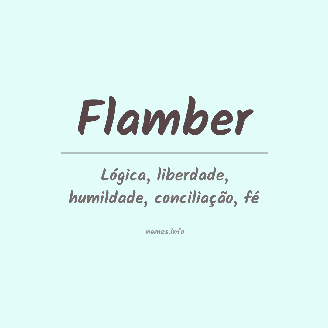 Significado do nome Flamber
