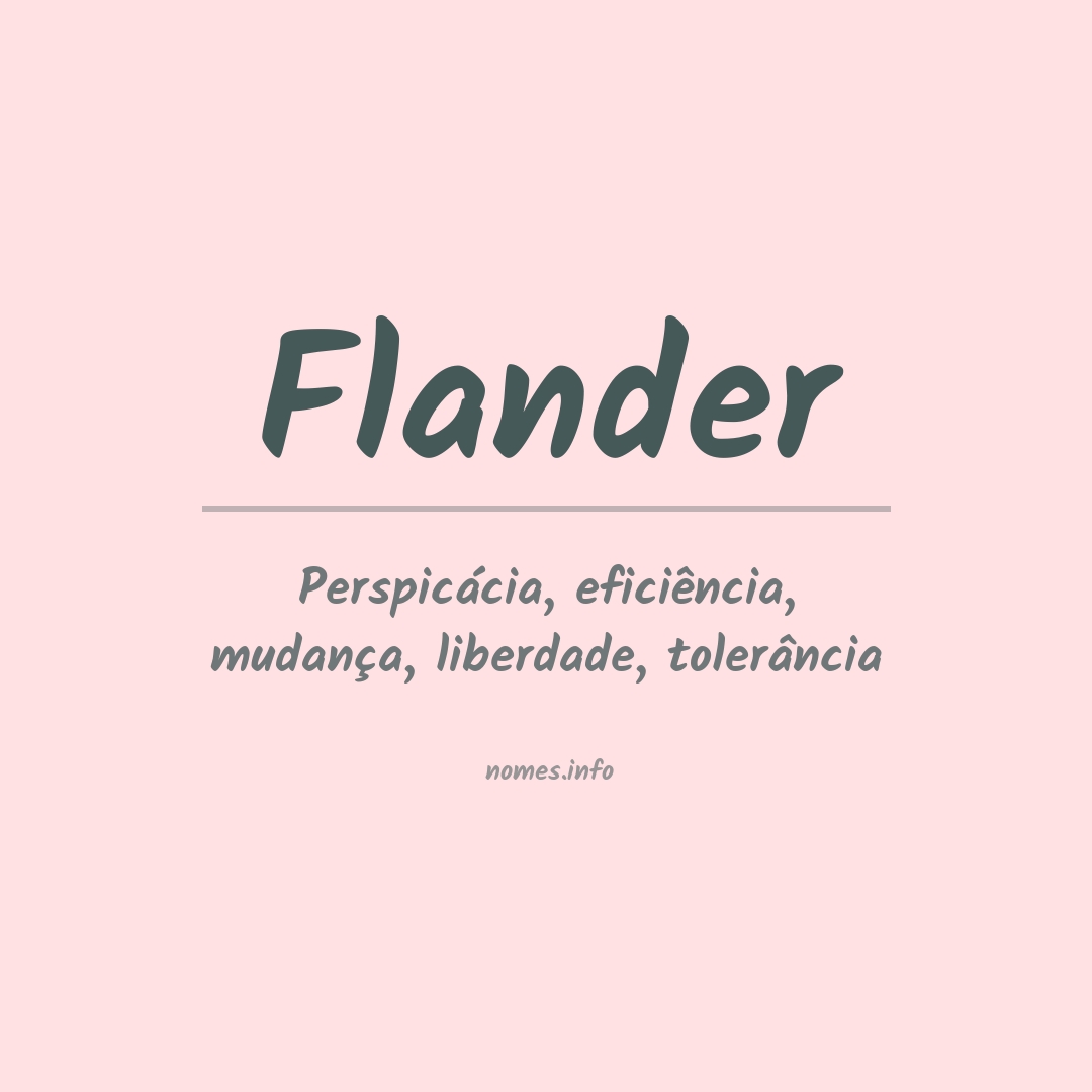 Significado do nome Flander