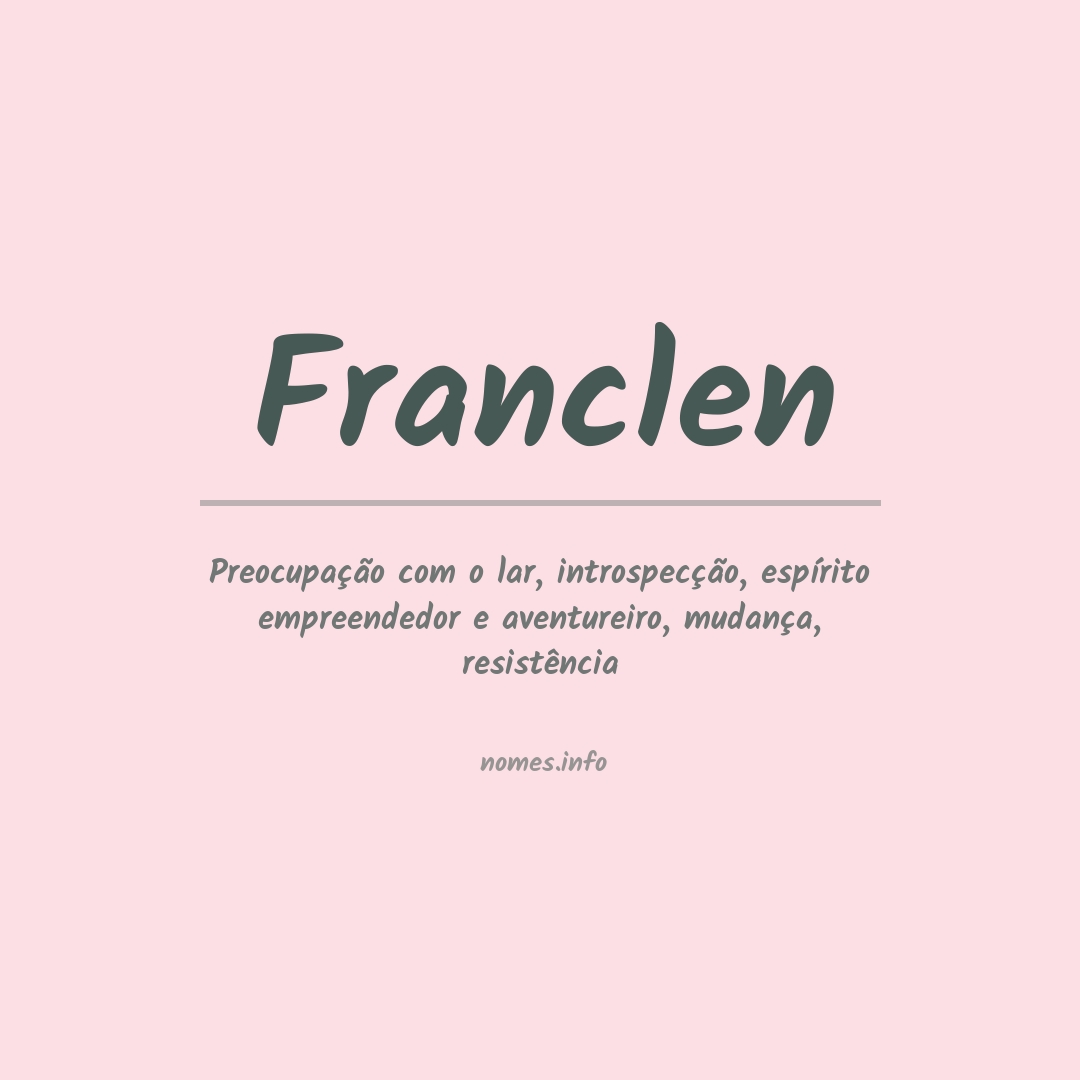 Significado do nome Franclen