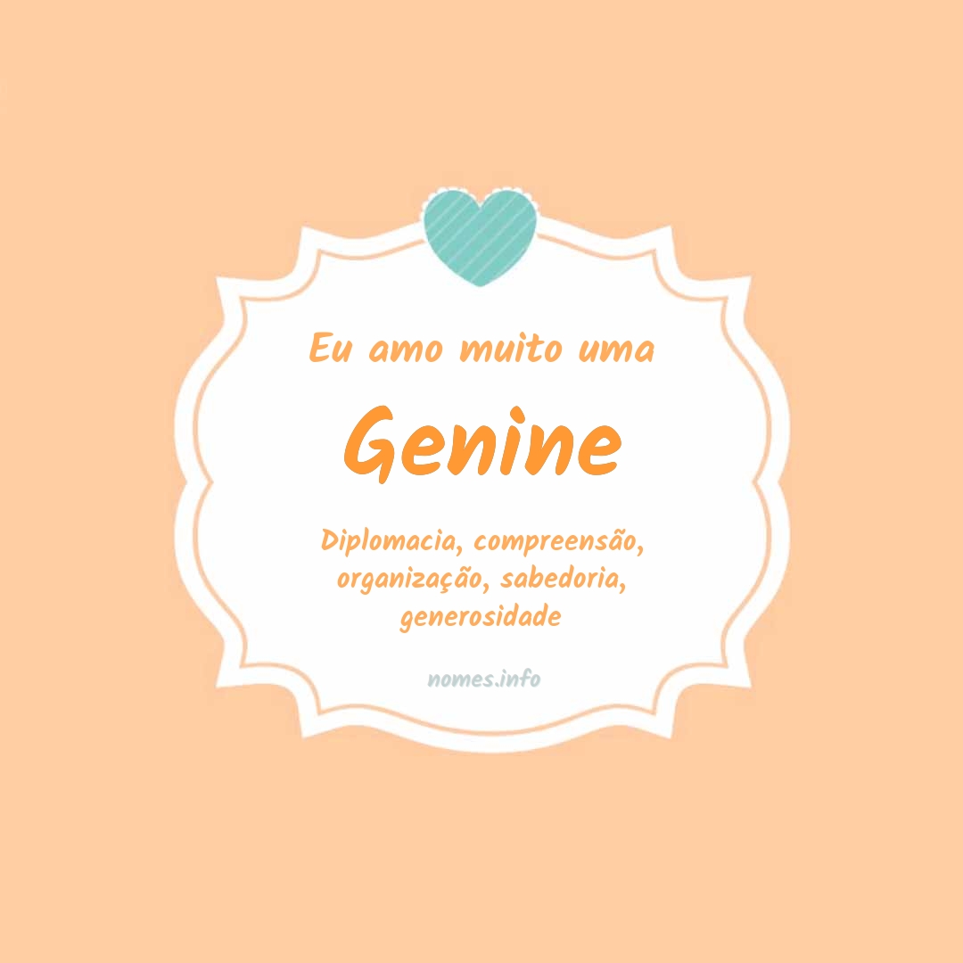 Significado do nome Genine