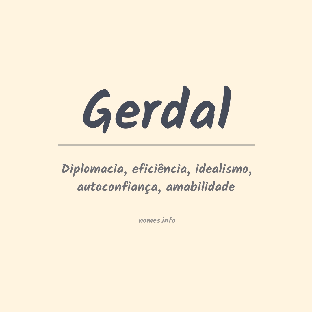Significado do nome Gerdal