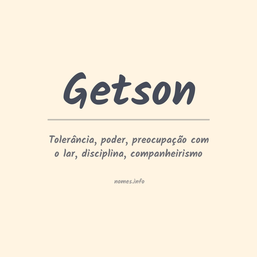 Significado do nome Getson