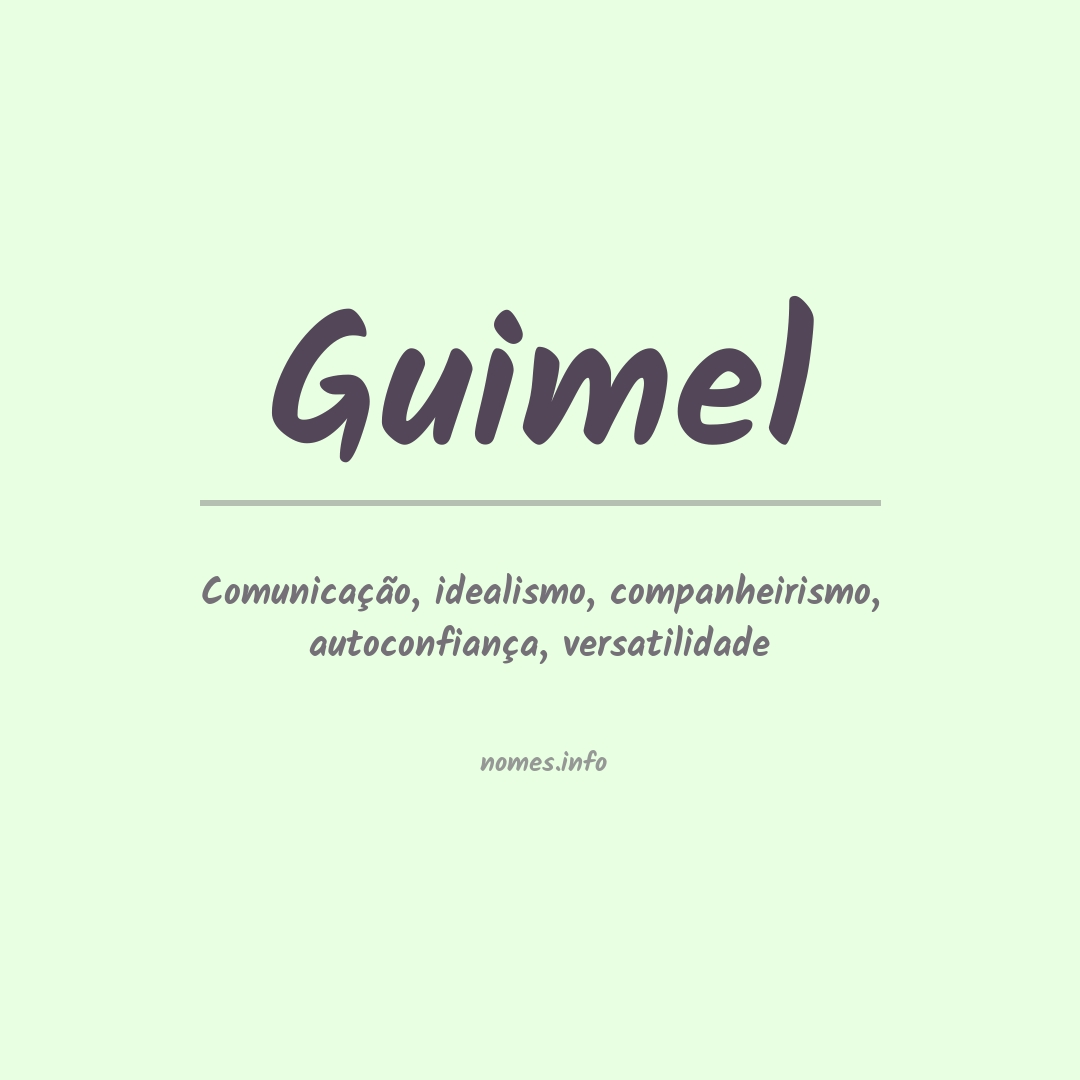Significado do nome Guimel