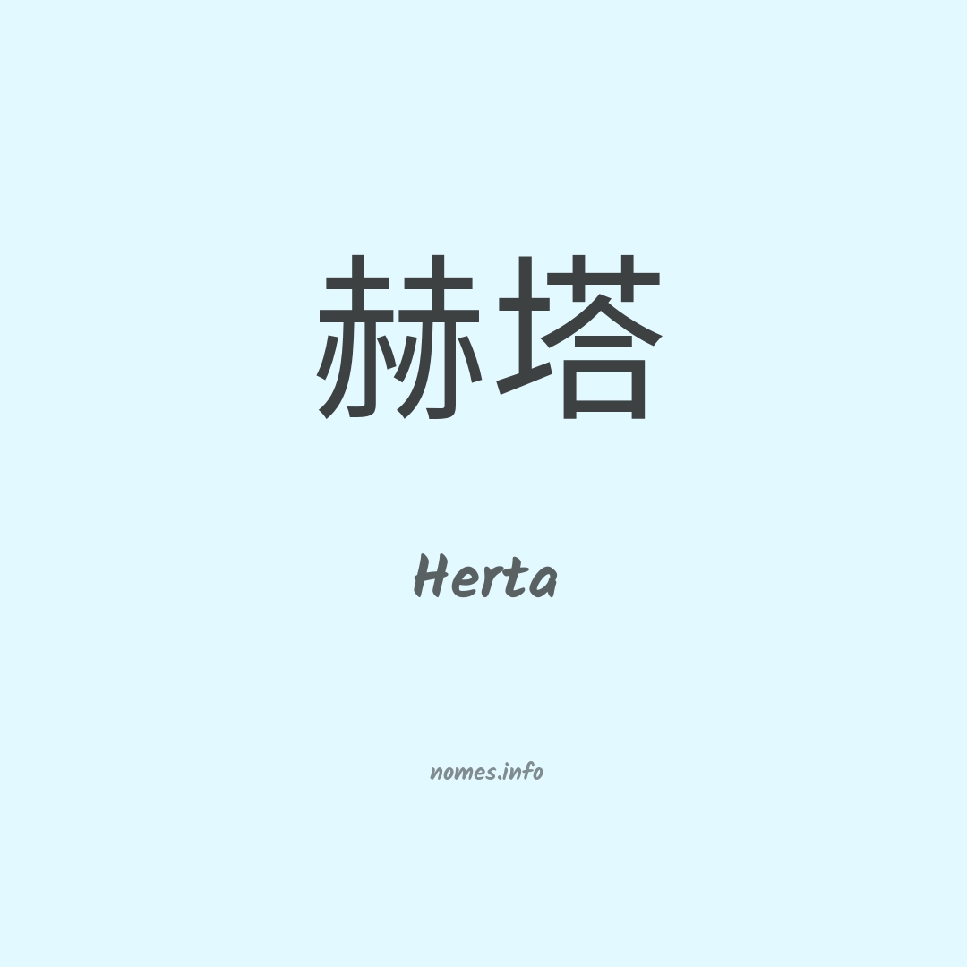 Significado do nome Herta