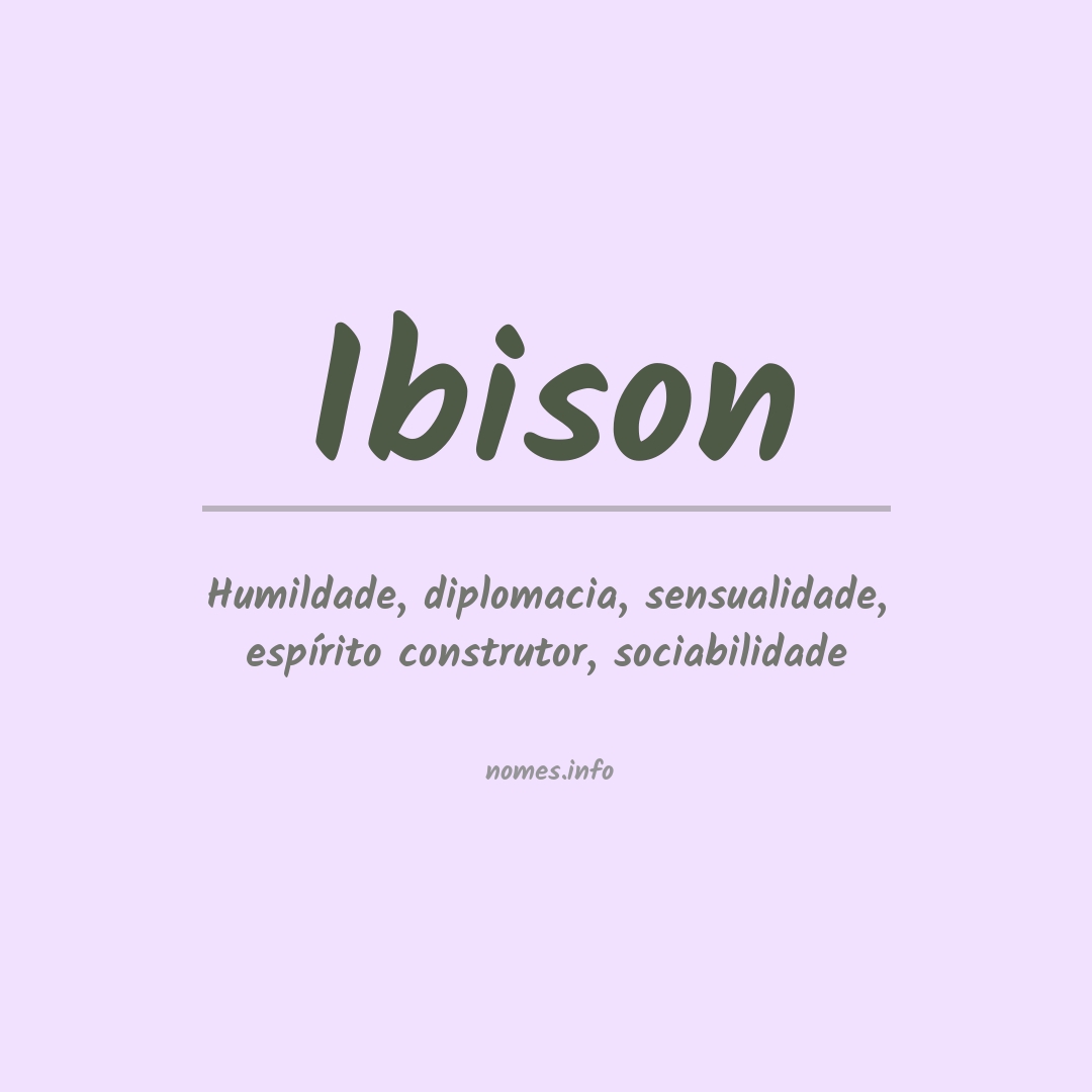 Significado do nome Ibison