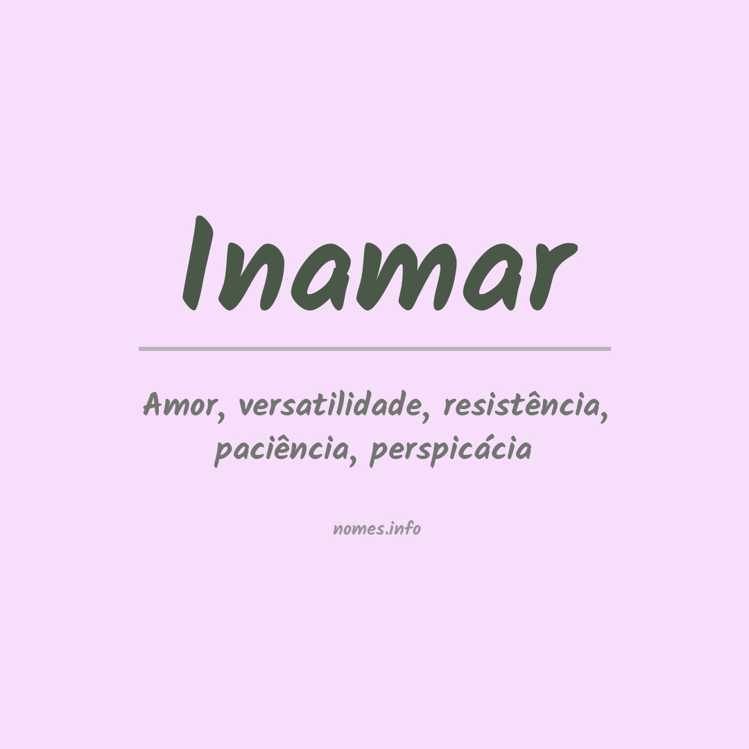 Significado do nome Inamar