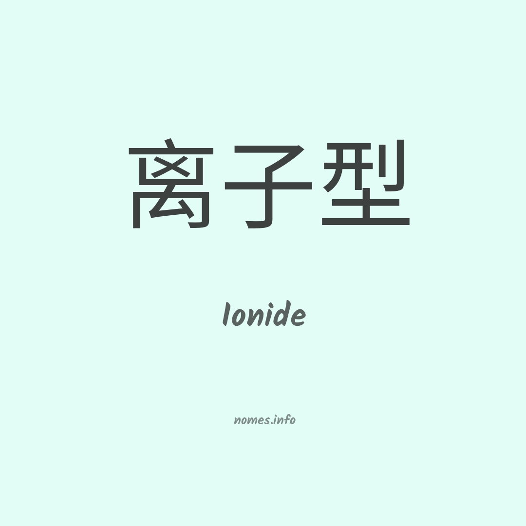 Significado do nome Ionide