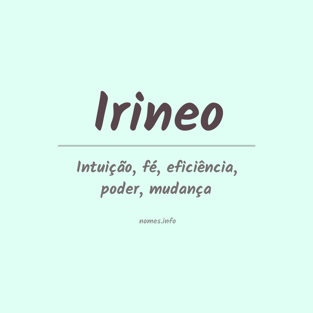 Significado do nome Irineo