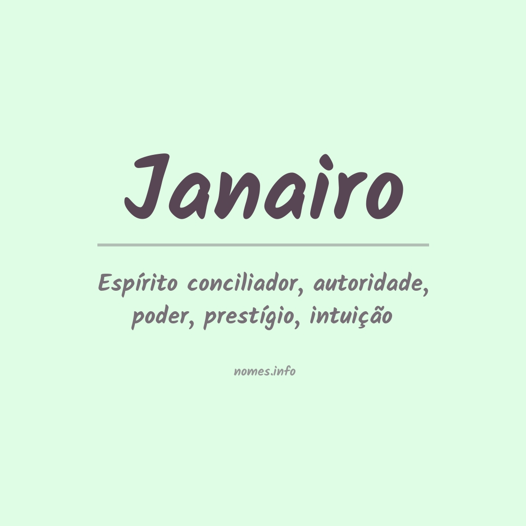 Significado do nome Janairo