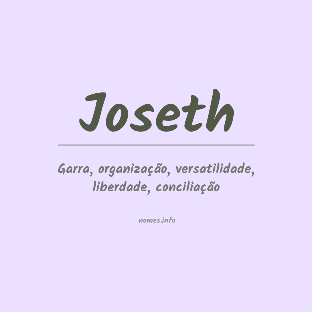 Significado do nome Joseth