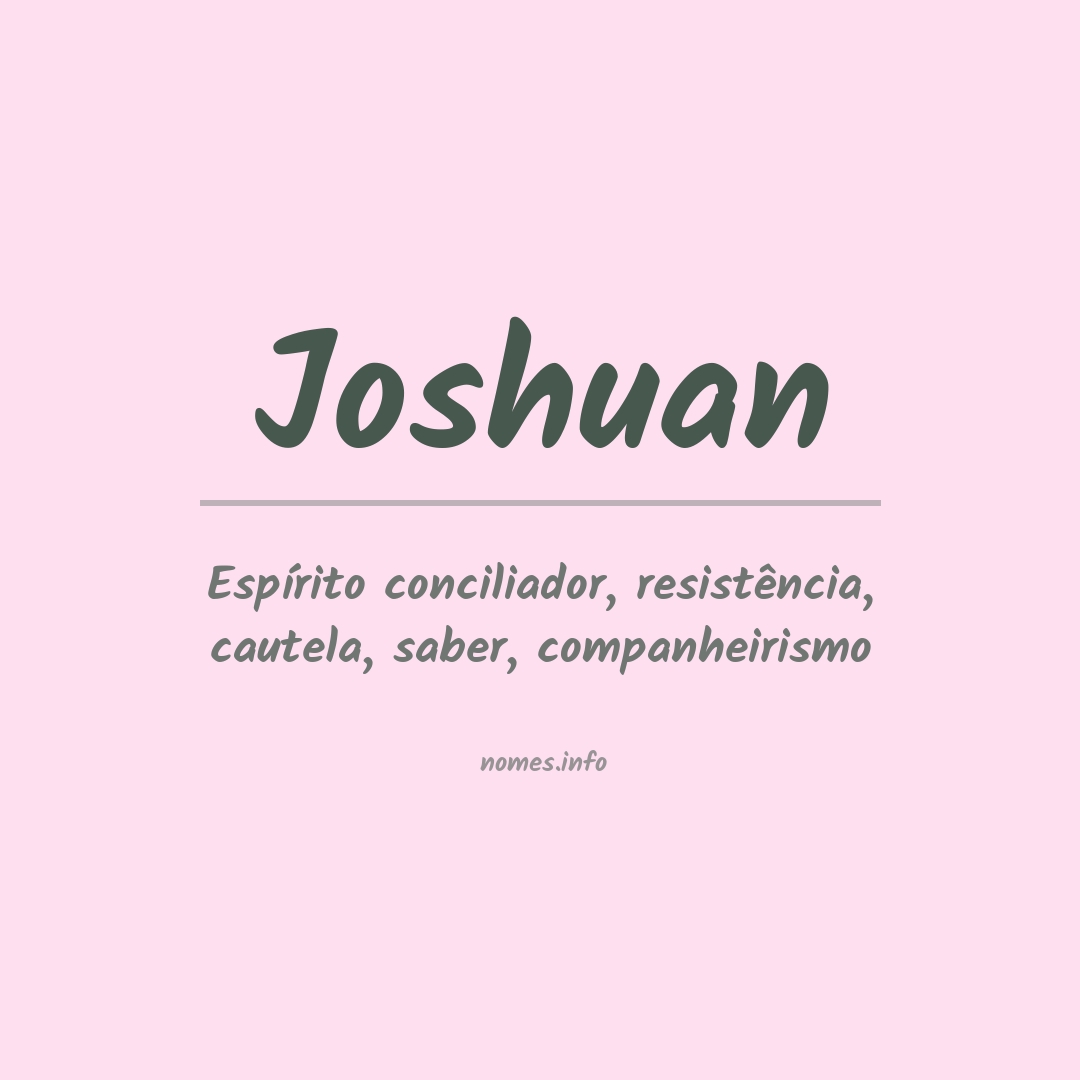 Significado do nome Joshuan