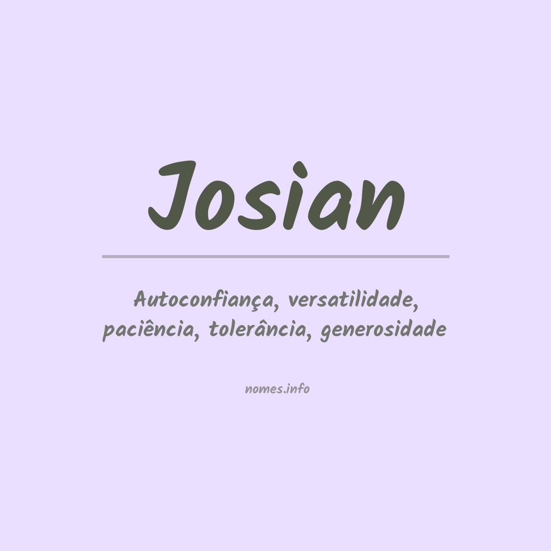 Significado do nome Josian