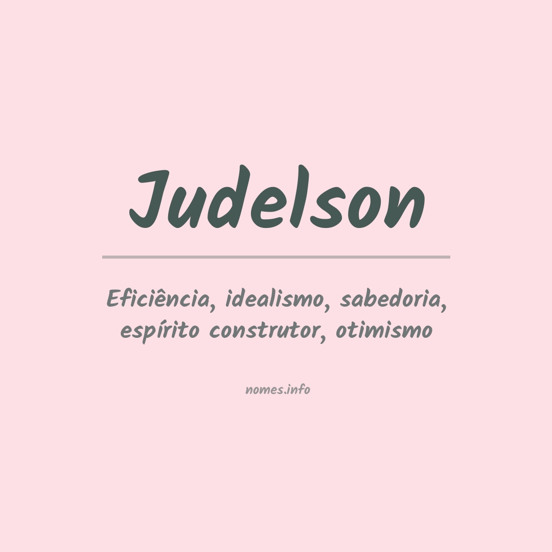 Significado do nome Judelson